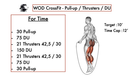 WOD CrossFit #4 - Pull-Up, Thrusters et DU en pyramide