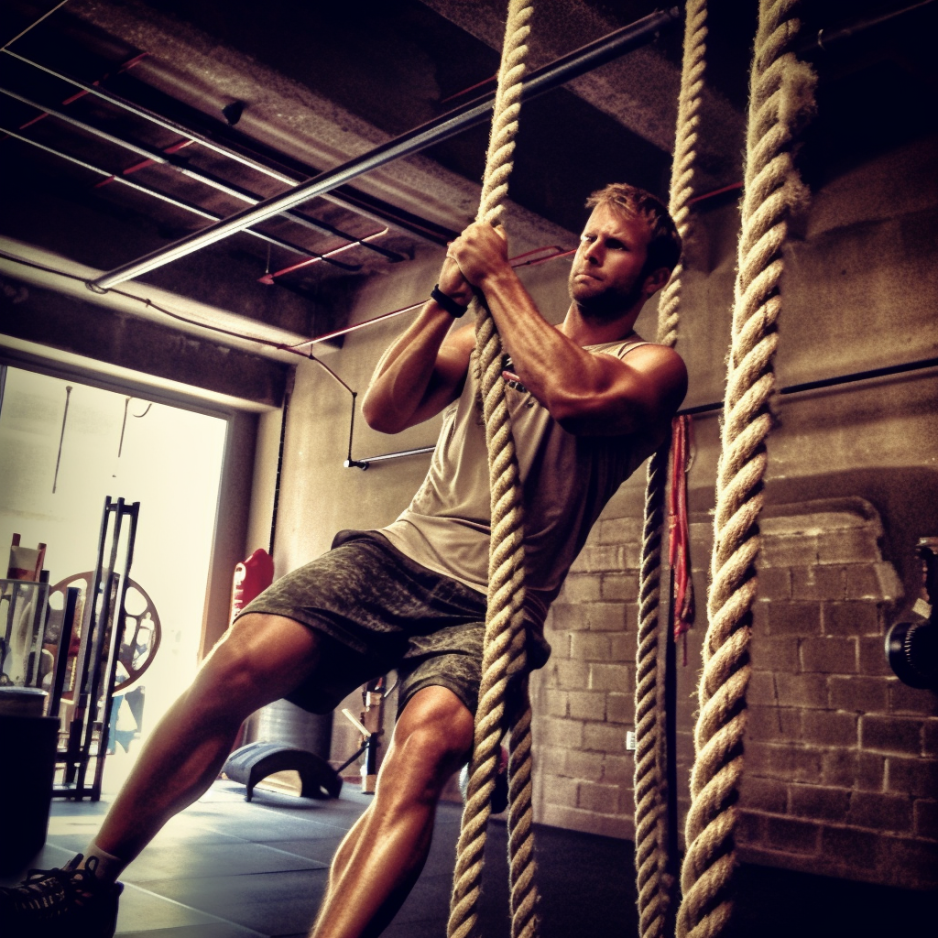 La montée de corde - Muscu Street et Crossfit