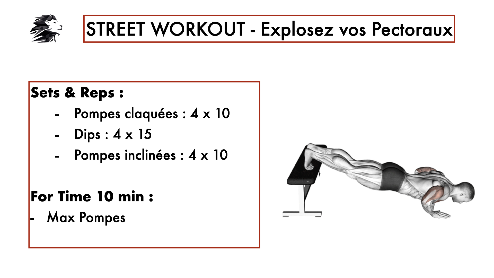 Street Workout #9 - Explosez vos pectoraux - Muscu Street et Crossfit