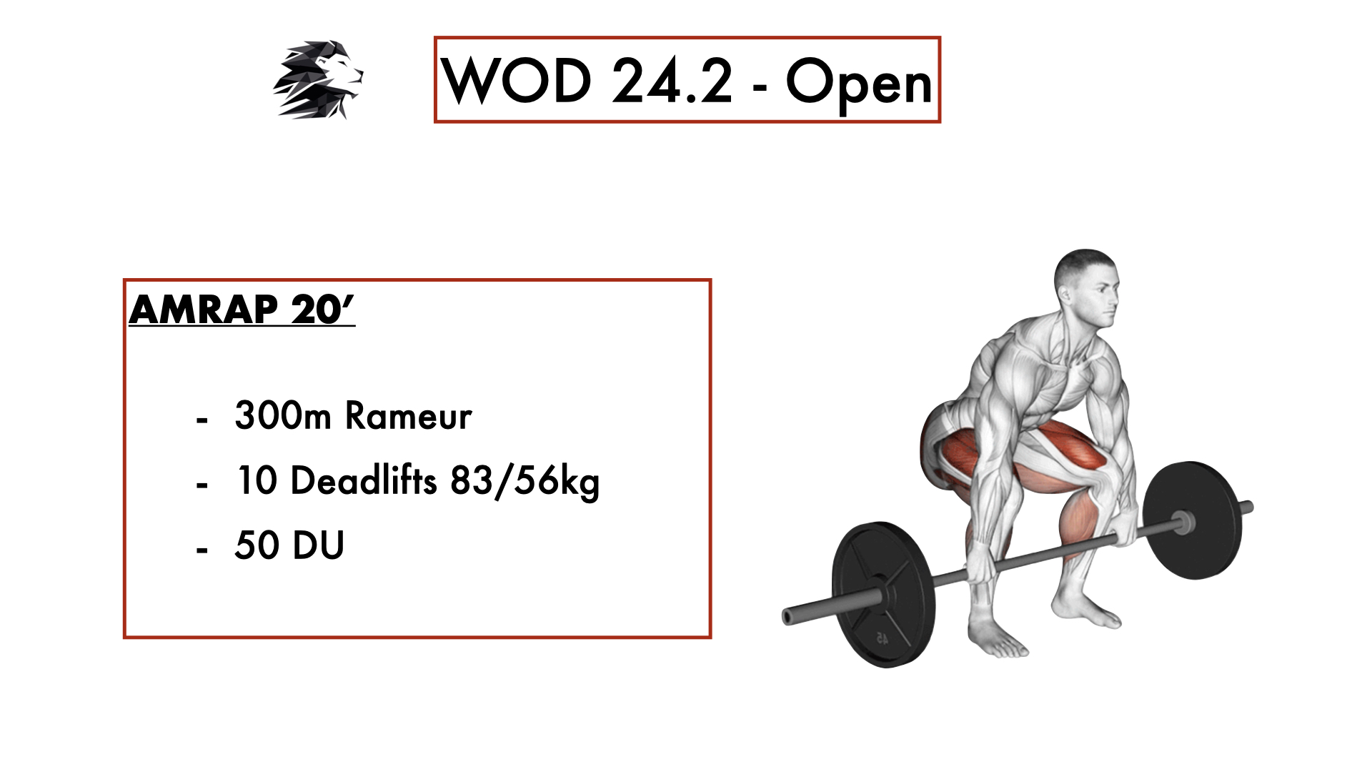 WOD 24.2 – Open CrossFit - Muscu Street et Crossfit