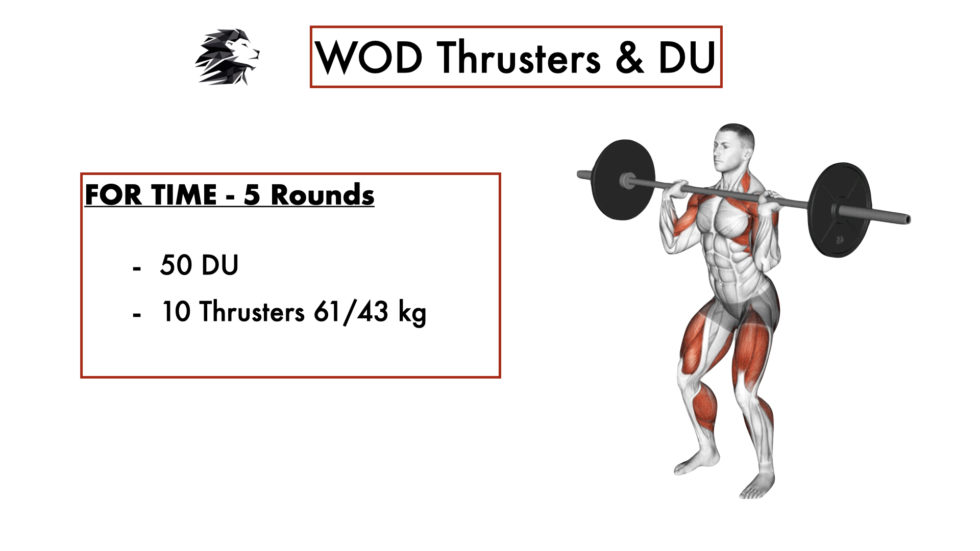 WOD Thrusters et DU - Muscu Street et Crossfit
