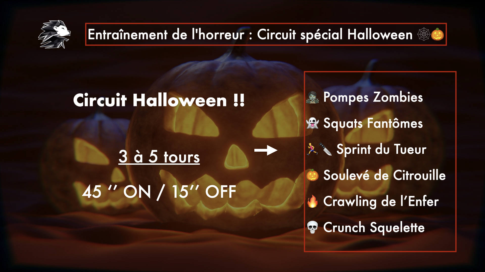 Entraînement de l'horreur : Circuit spécial Halloween 🕸️🎃
