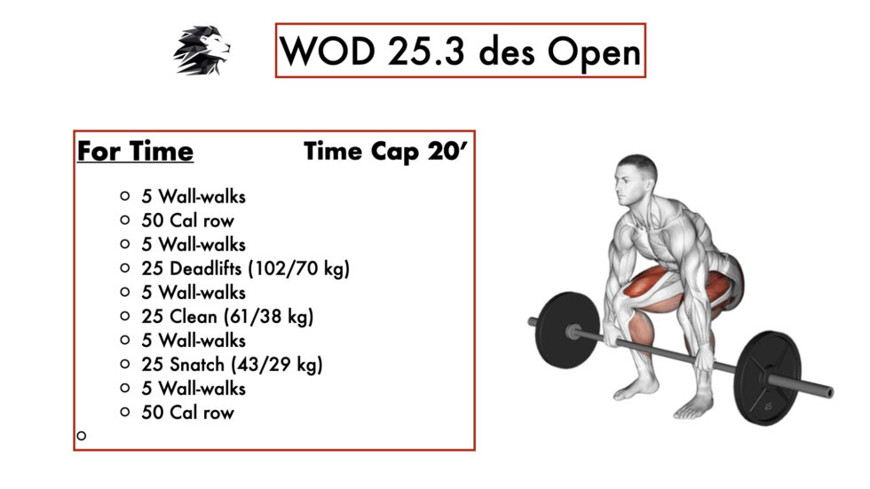 WOD 25.3 – Open CrossFit - Muscu Street et Crossfit