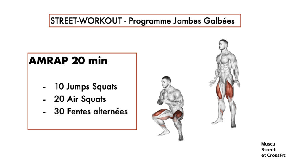 Programme Street Workout Jambes Galbées - Muscu Street et Crossfit